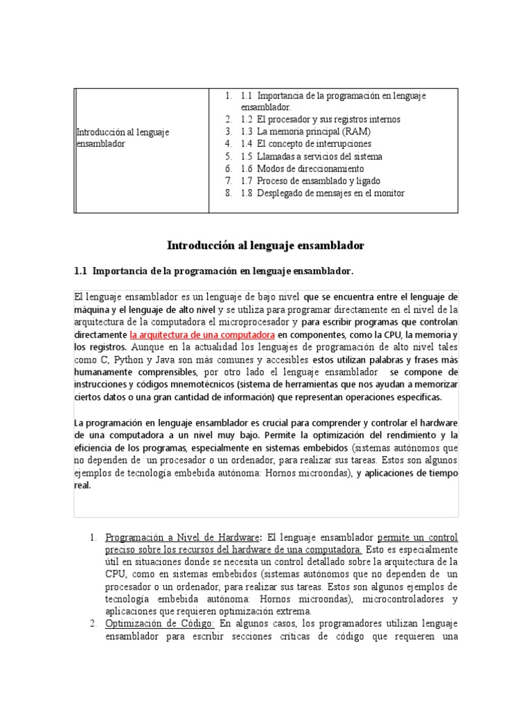 Lenguajes de Interfaz (Unidad 1) | PDF
