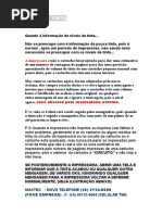 Teste de Impressão | PDF