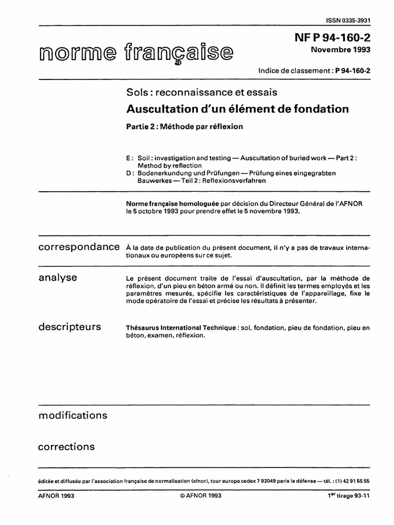NF P 94-160-2 | PDF