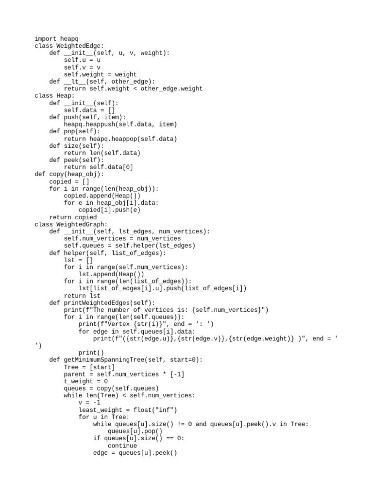Dsa Assignment About Graphs Pdf 
