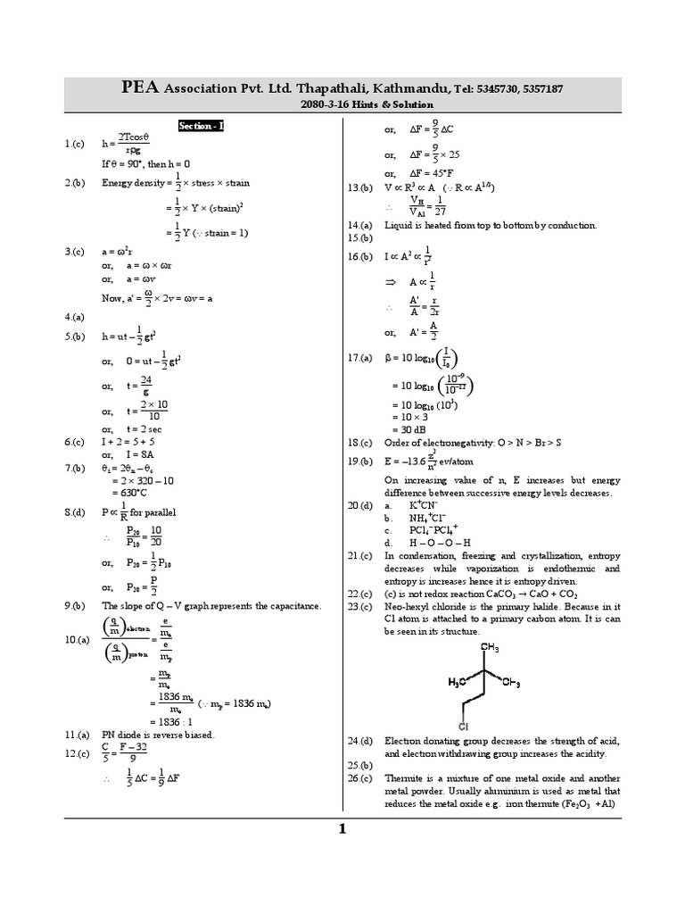 PEA (2080-03-16) .JPG (SOLUTIONS) | PDF | Chemical Compounds | Applied ...