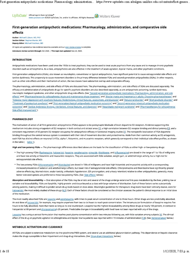 First-generation antipsychotic medications_ Pharmacology ...