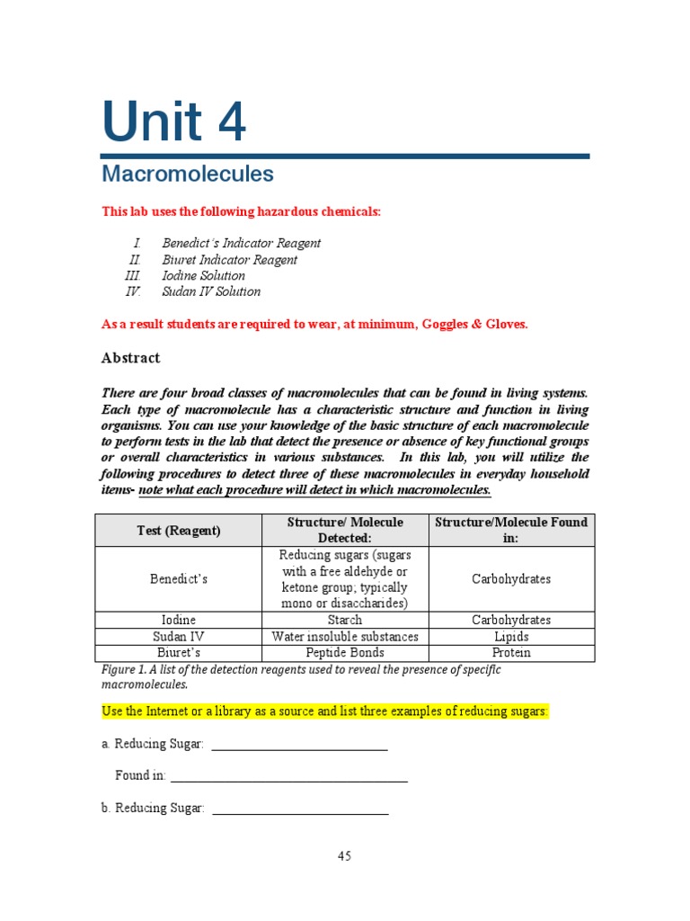 Unit-4 Macromolecules | PDF