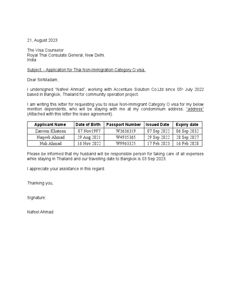 Cover Letter - Self | PDF