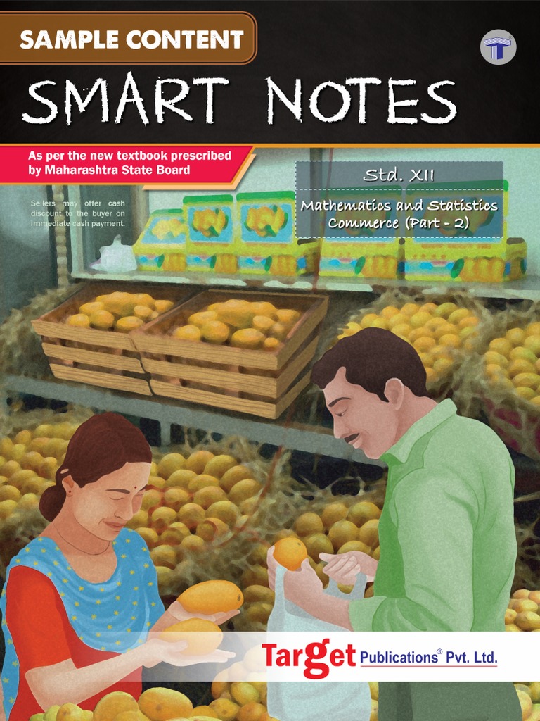 12th Commerce Maths 2 Smart Notes | PDF