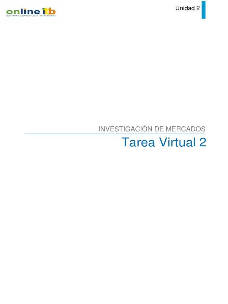 Orientaciones para Tarea Virtual 2 | PDF