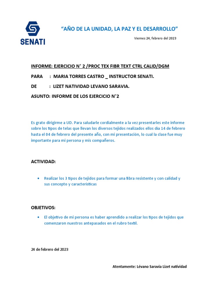 Ejercicio 2 Tejidos | PDF | Textiles | Ropa