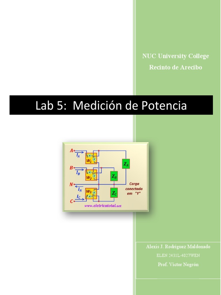 Lab 5 Medicion de Potencias | PDF