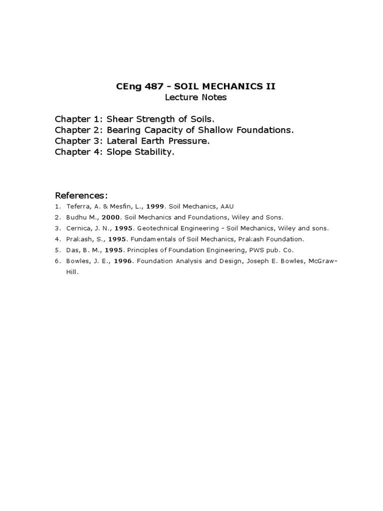 Chapter1 Shear Strength | PDF | Soil Mechanics | Stress (Mechanics)