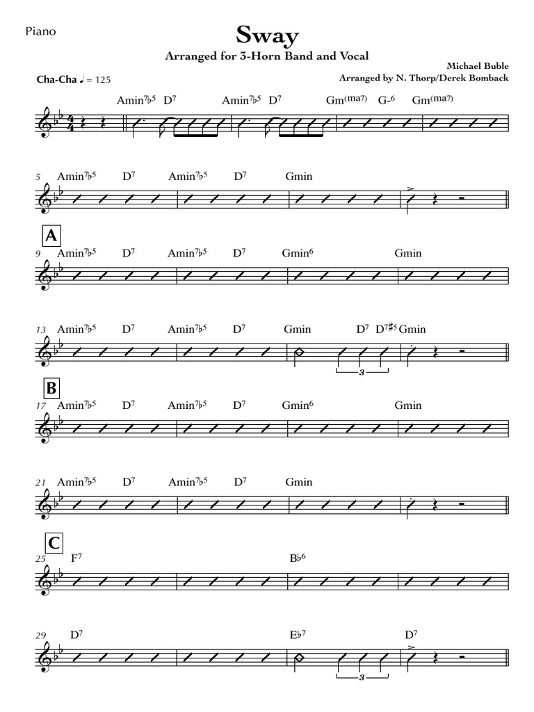 Sway - Piano | PDF