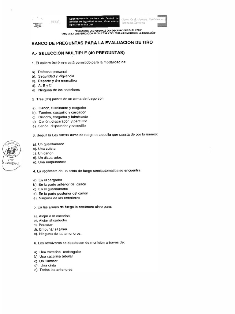 Sucamecc Preguntas Sin Resolver | PDF