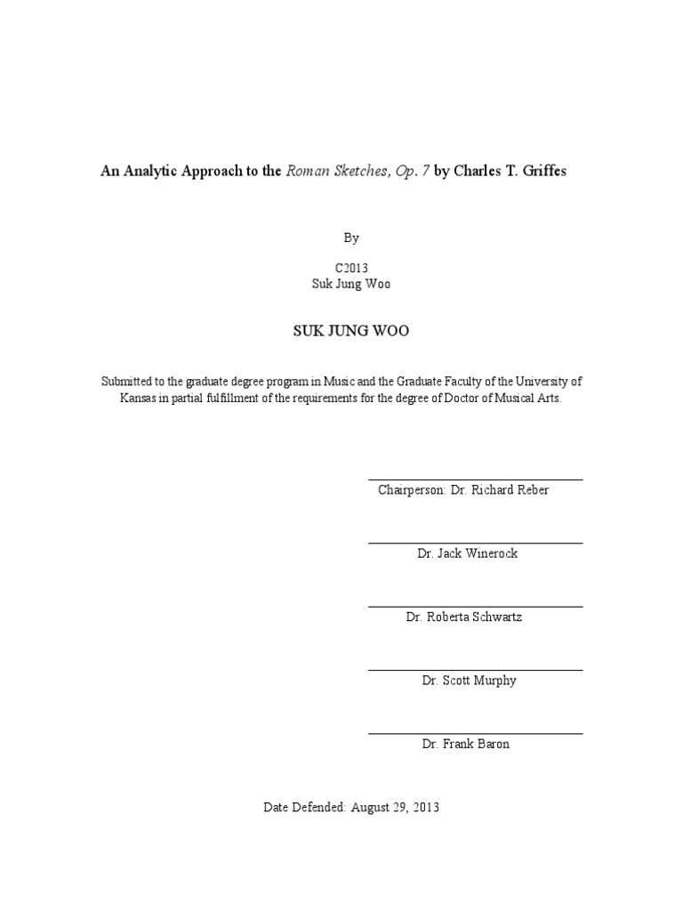 Griffes Tesis | PDF | Impressionism | Chord (Music)