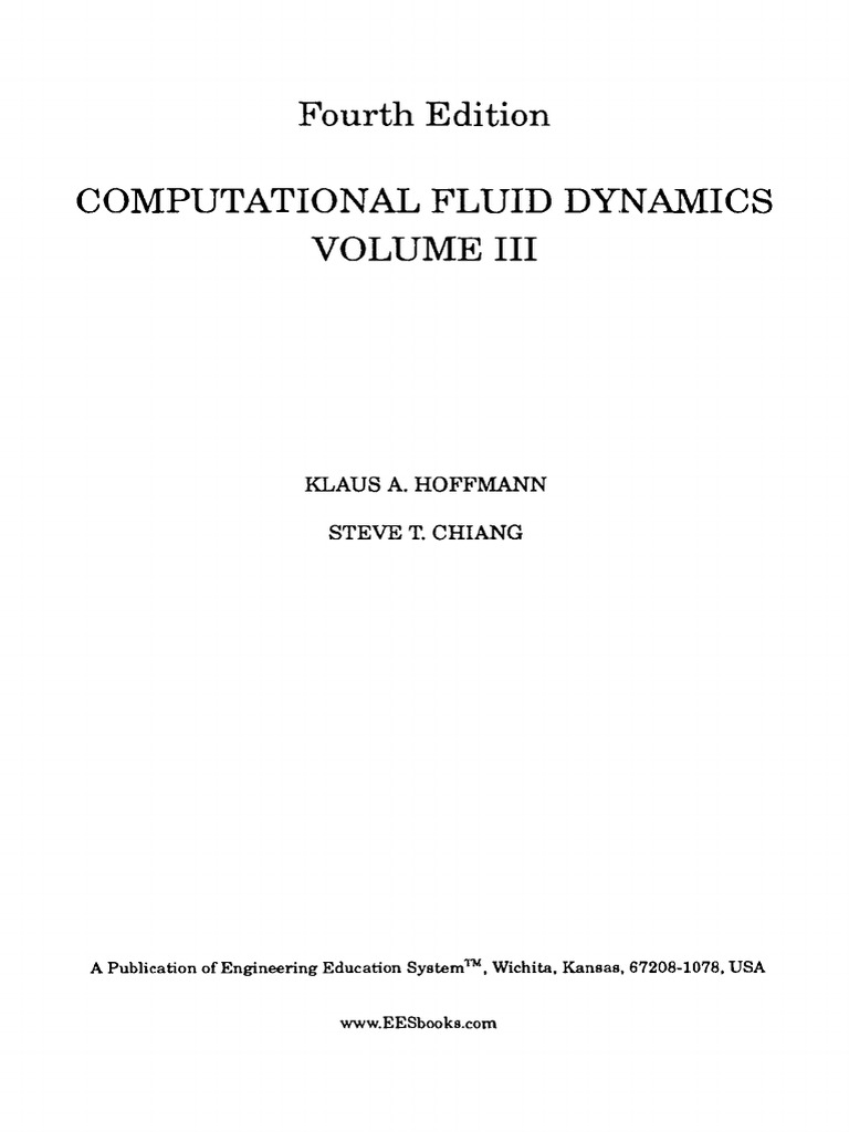Computational Fluid Dynamics (Klaus A. Hoffmann, Steve T. Chiang) | PDF