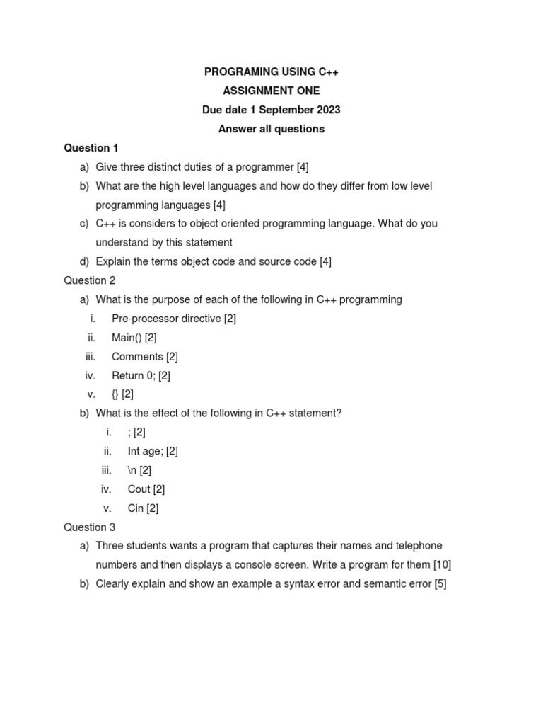 Programing Using C Pdf Computer Program Programming