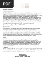 Modelo Laudo TEA Muito Completo | PDF | Autismo | Ciências comportamentais