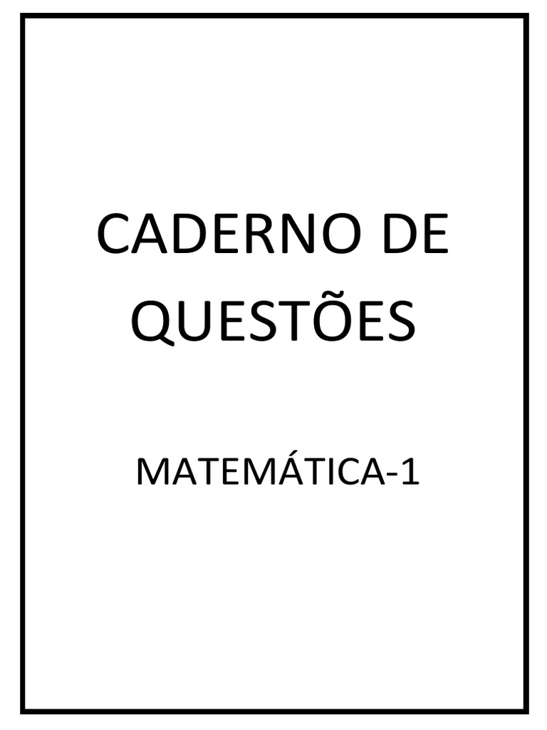 Matemática 1 Completo | PDF | Conjunto (Matemática) | Função (Matemática)