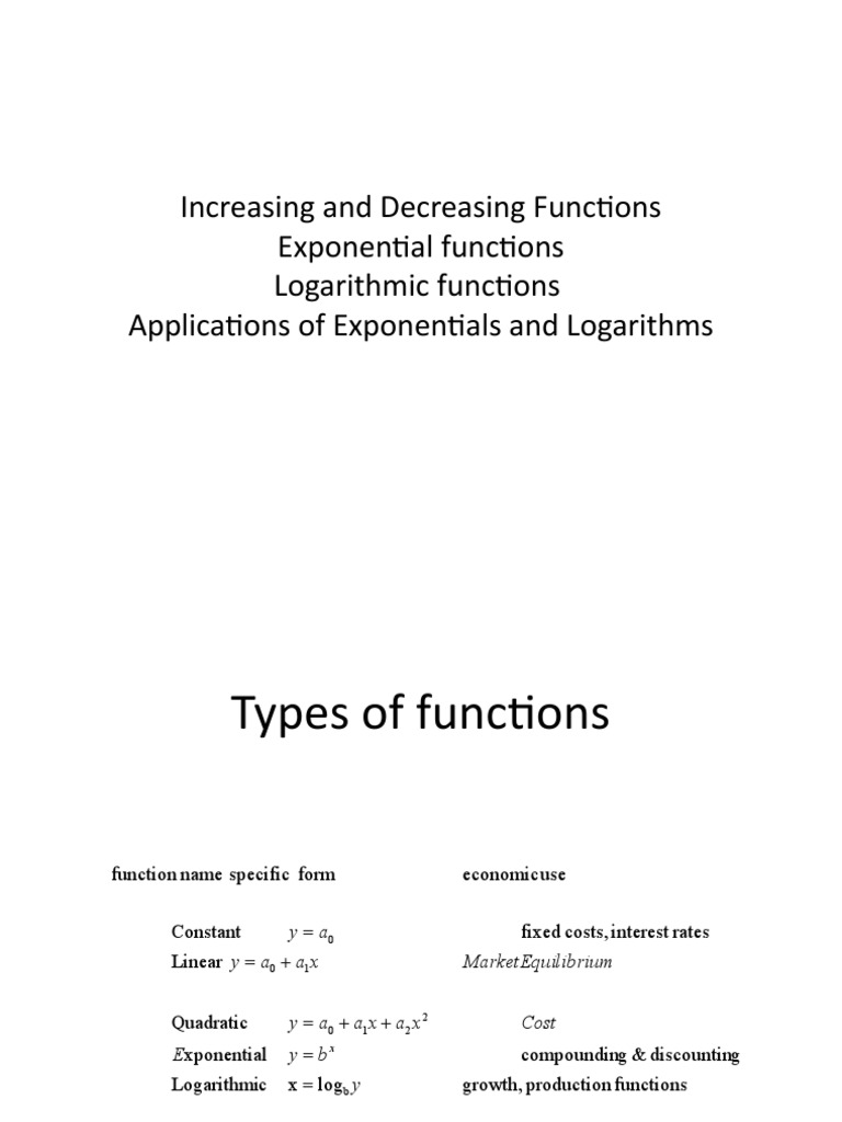 Practice On Logs and Exponentials | PDF | Logarithm | Exponential Function