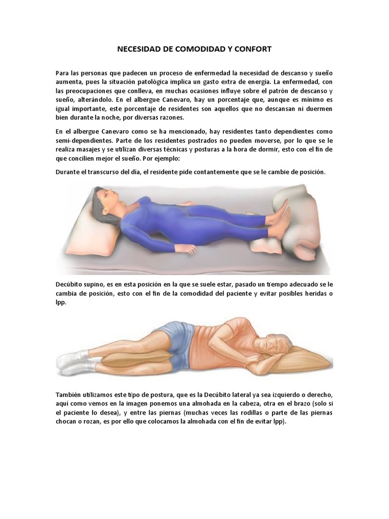 Necesidad de Comodidad y Confort | PDF