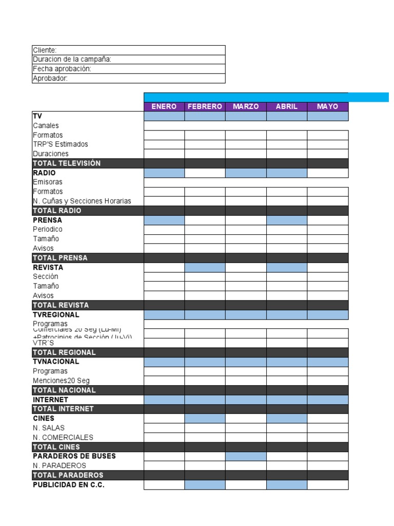 Plan de Medios Publicitarios 2019 | PDF | Medios de comunicación en masa