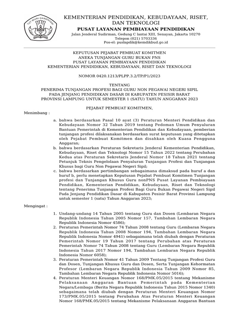 Sk-Tp-Dekon-0420.1213 PLPP.3.2 TP P1 2023 | PDF