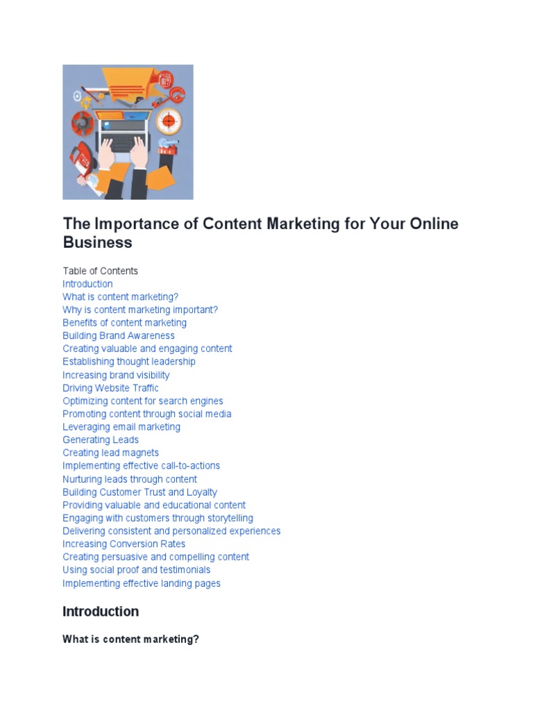 The Importance of Content Marketing | PDF