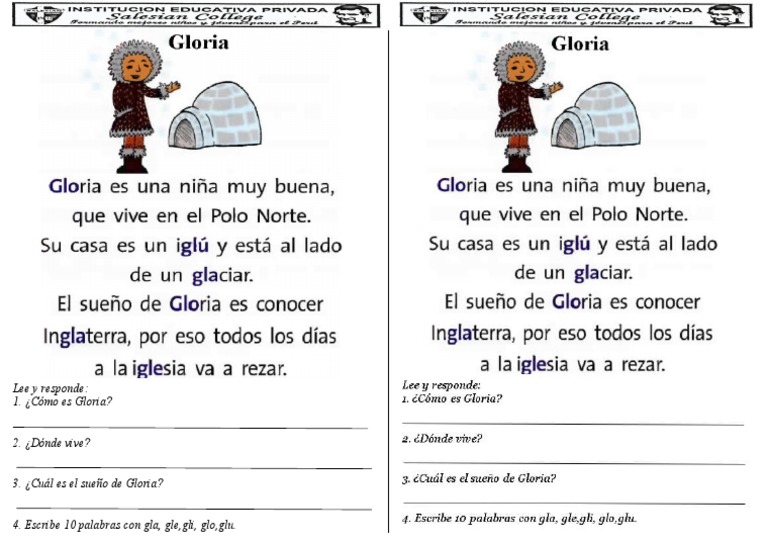 Gla, Gle, Gli, Glo, Glu | PDF