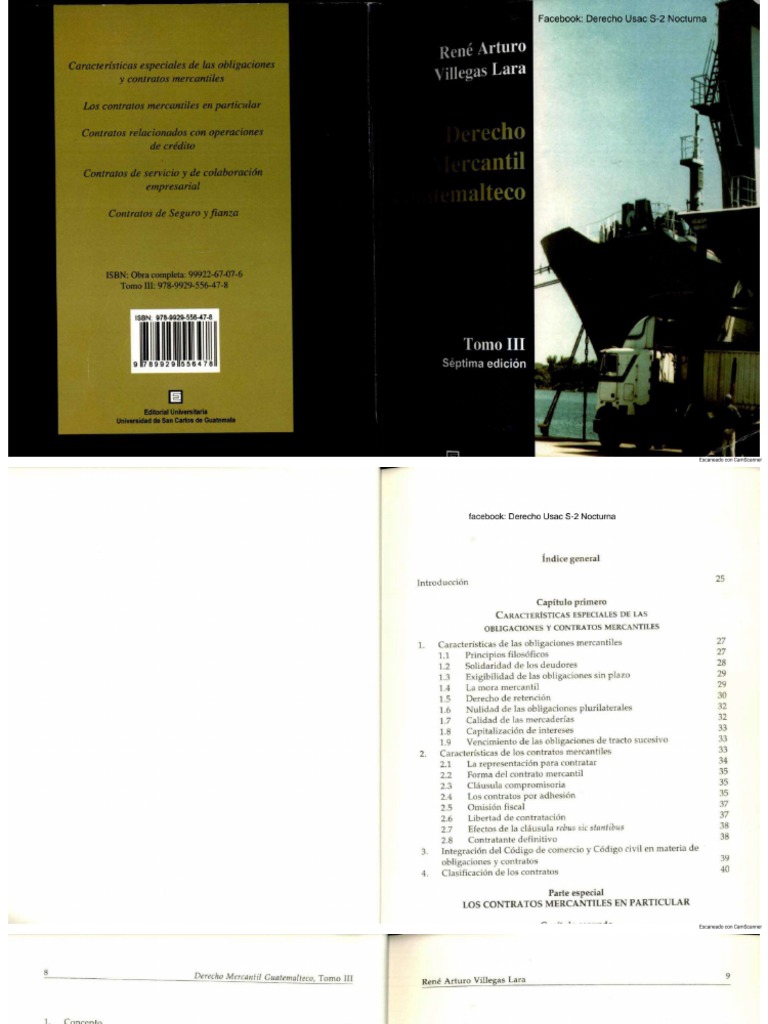VILLEGAS LARA, René Arturo Derecho Mercantil Tomo III | PDF