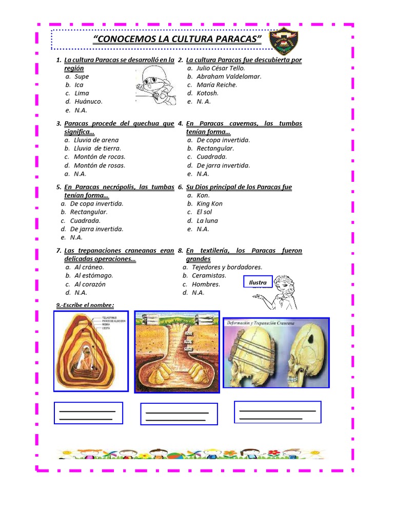 Ficha de La Cultura Paracas | PDF