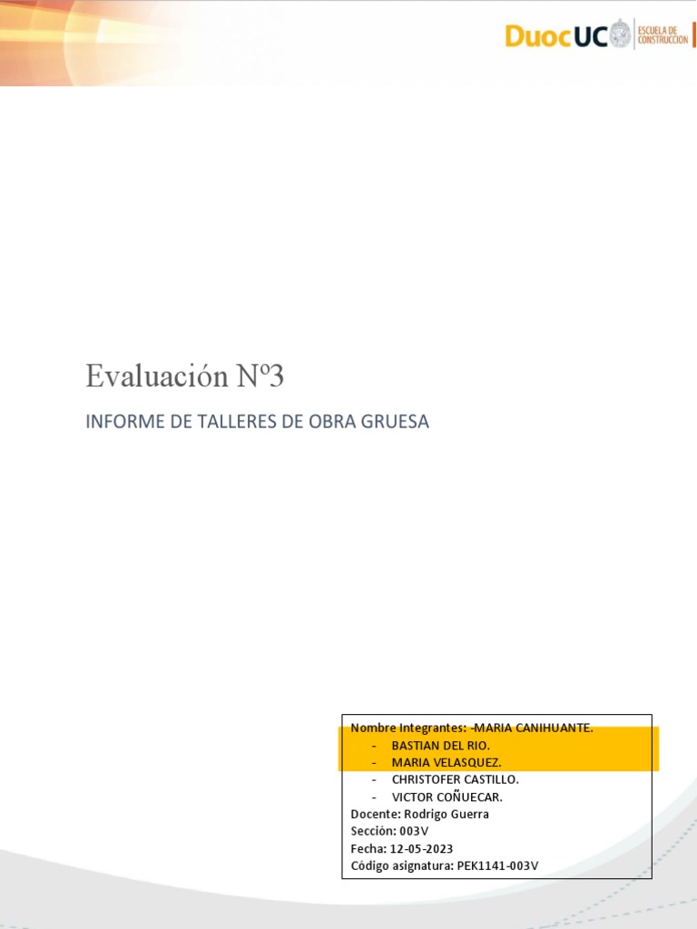 Informe Tipo Nivelacion y Trazado | PDF