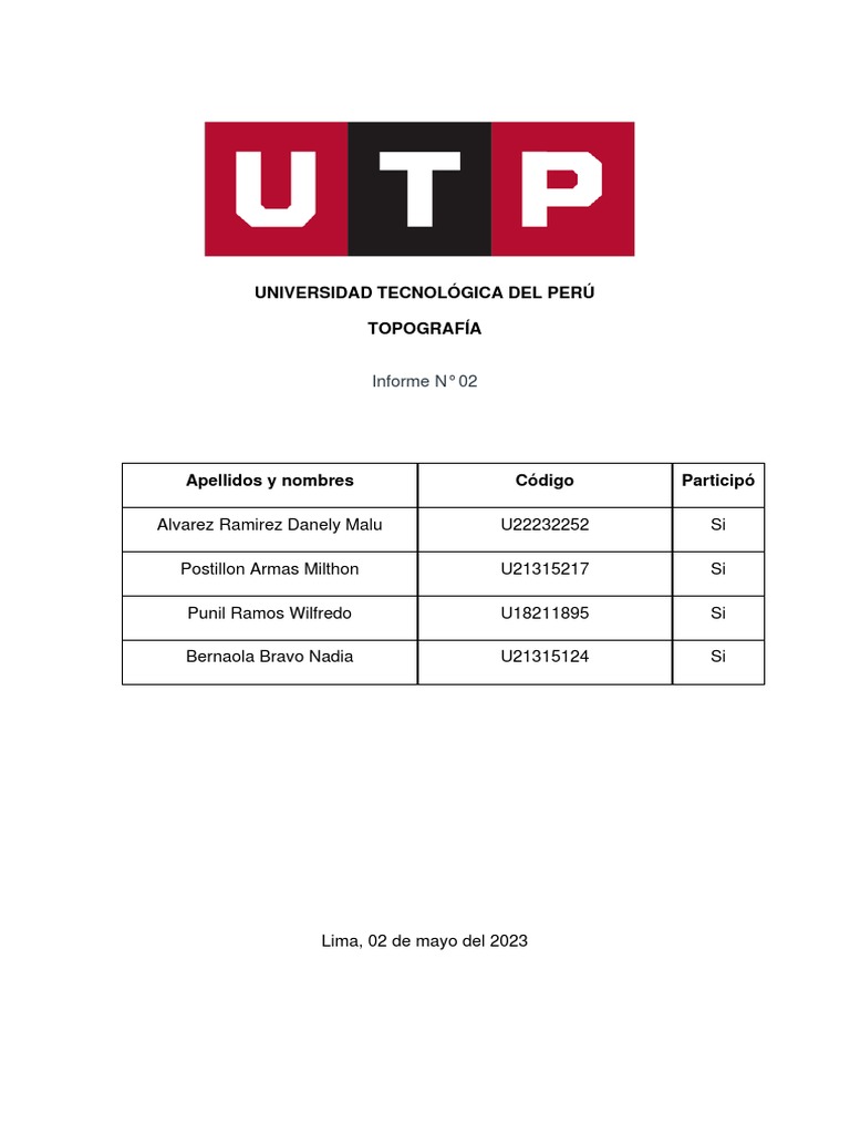 Informe #02 - Topografia | Descargar gratis PDF | Azimut | Topografía