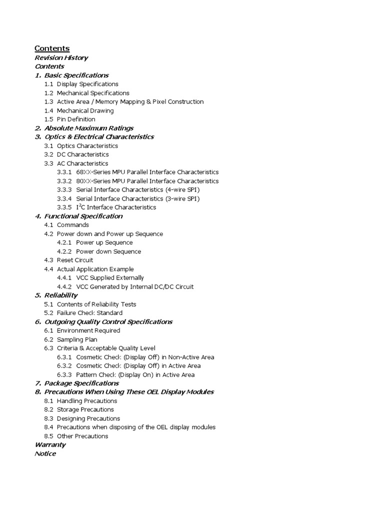 1.3inch SH1106 OLED | PDF | Direct Current | Power Supply