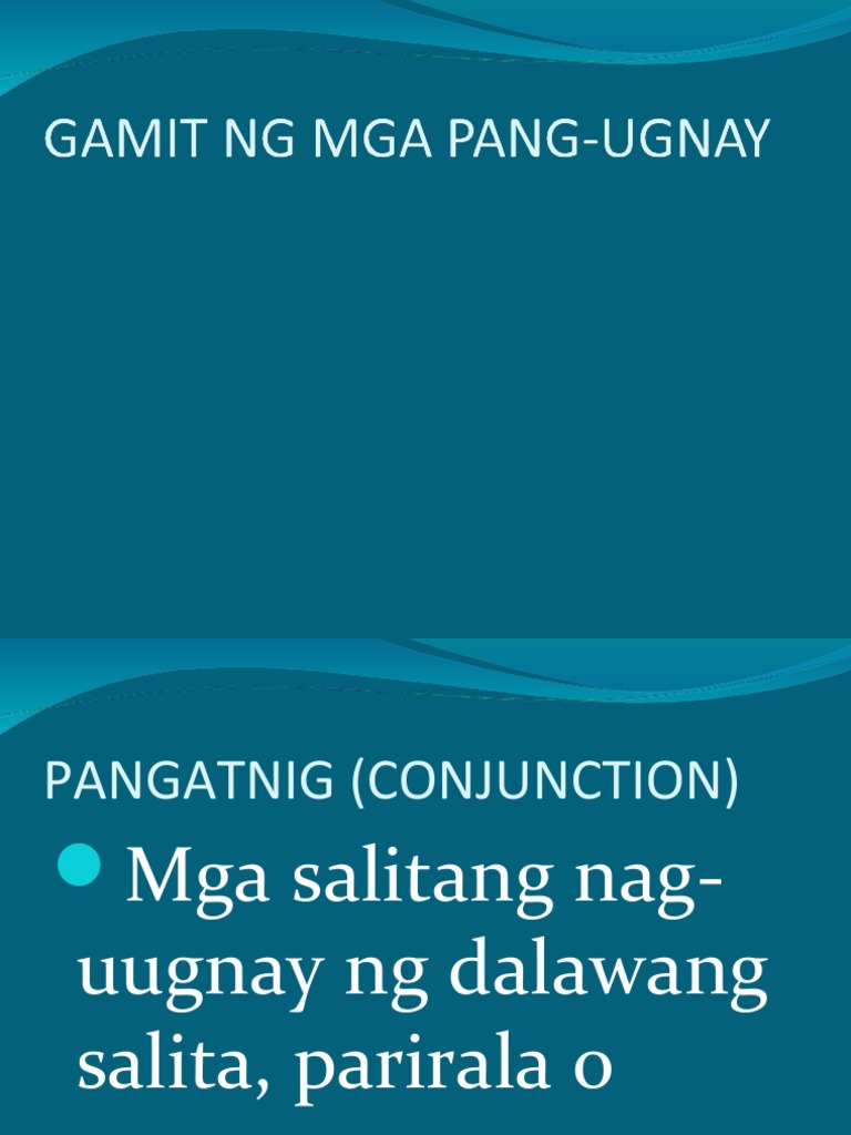 powerpoint-GAMIT-NG-MGA - RETORIKAL NA PANG-UGNAY | PDF