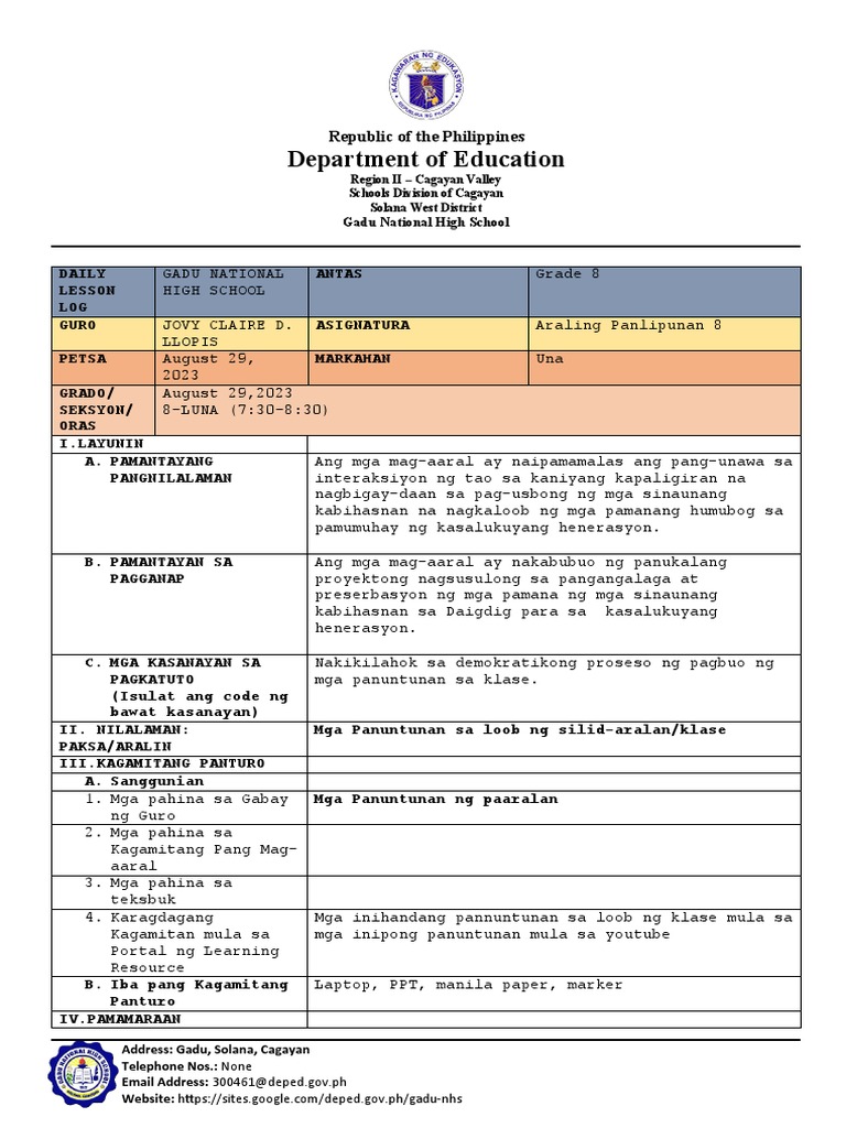 Day 1, Week 1 - Orientation | PDF