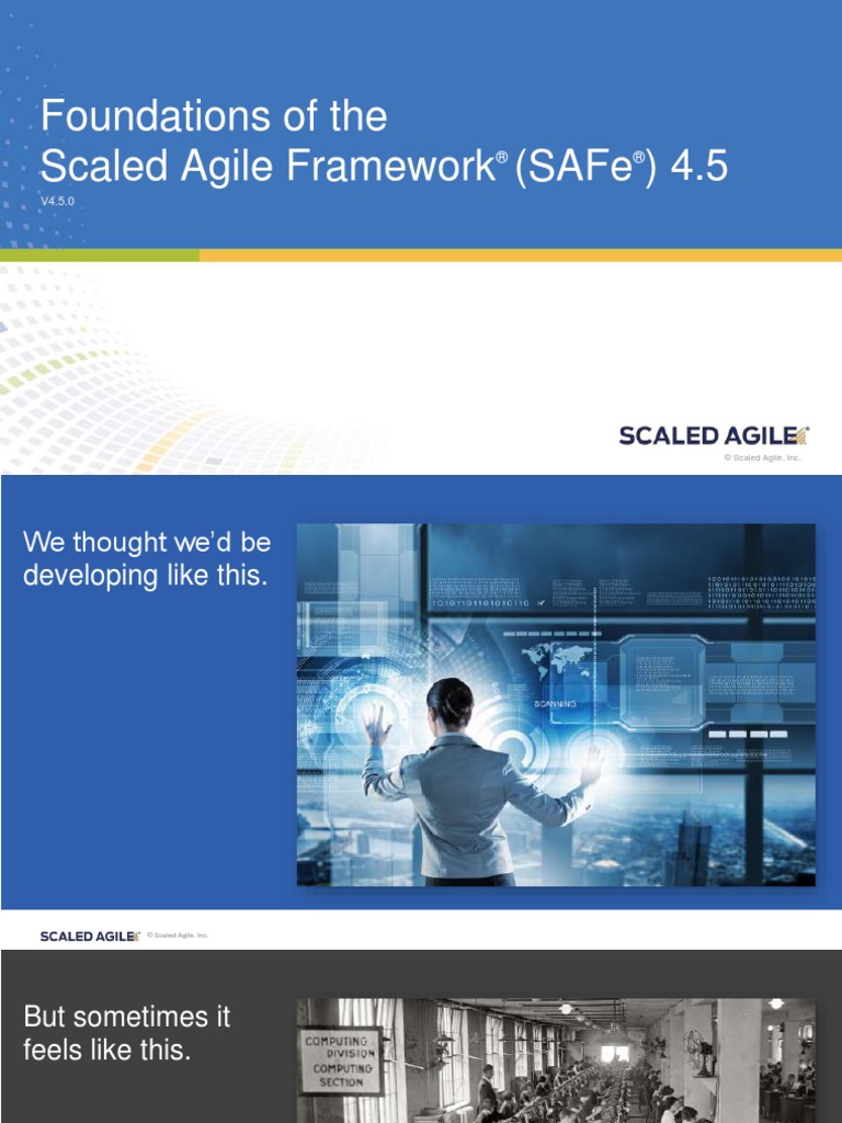 SAFe-Foundations-v4 5 0 | PDF | Agile Software Development | Information Technology
