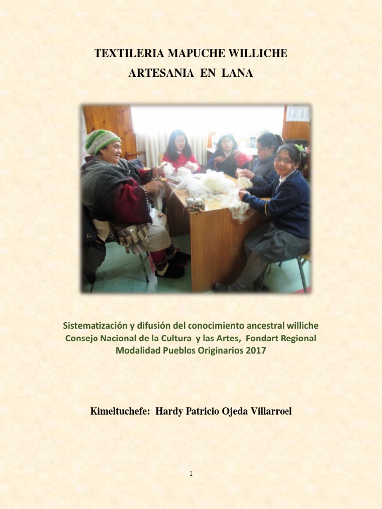 Textilería Mapuche Williche: Arte Ancestral | PDF