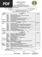 SHS List of Subjects & Schedule of Offering - 1 | PDF | Science ...