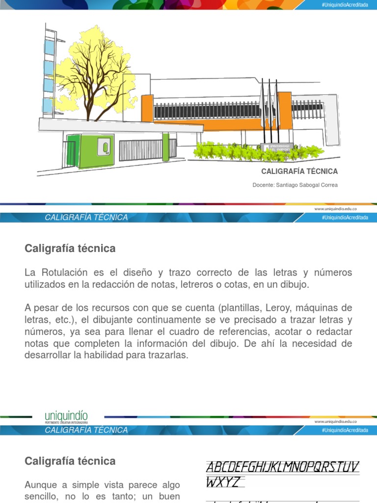 Semana 5 - Caligrafia Tecnica | PDF | Caligrafía | Caso de carta