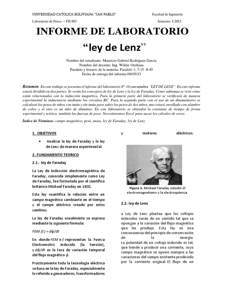 Lab 10 Fis 113 | PDF