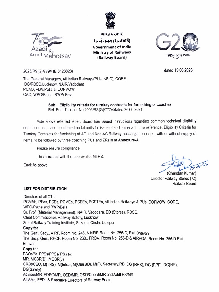 Circular 19062023-Eligibility criteria for turnkey contracts | PDF ...