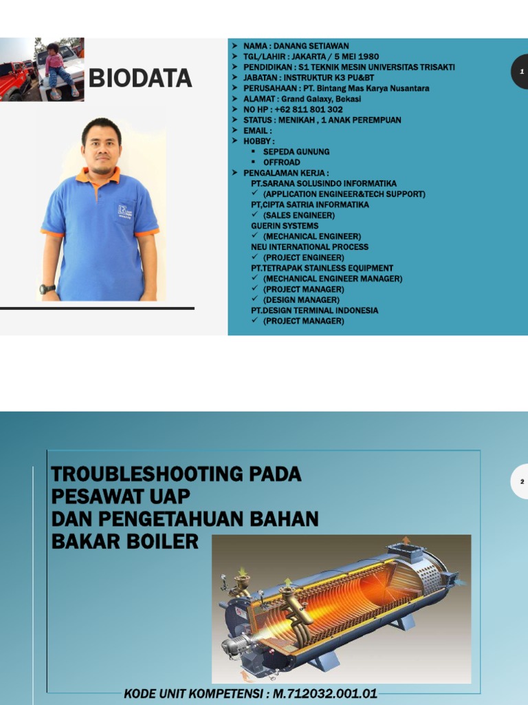 Troubleshooting & Bahan Bakar Boiler | PDF
