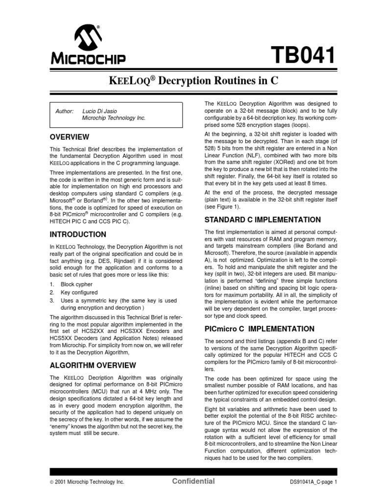 K L Decryption Routines in C: EE OQ | PDF | Encryption | 64 Bit Computing