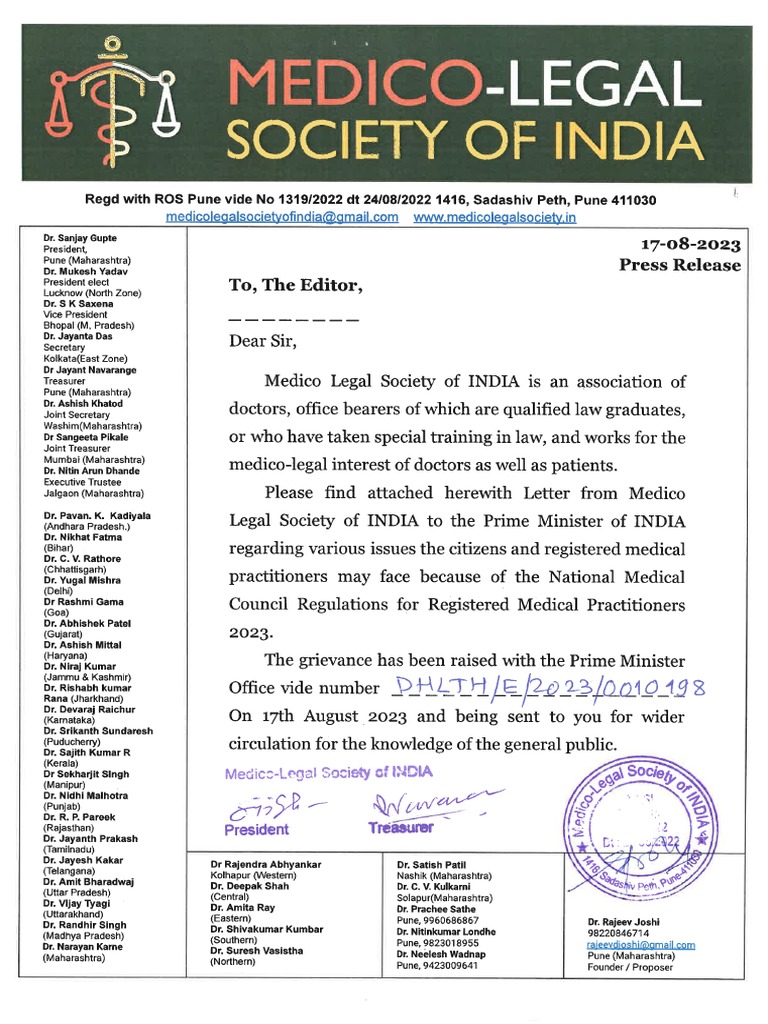 MLSI Letter To PMO Press Release 230818 085333 | PDF | Generic Drug ...