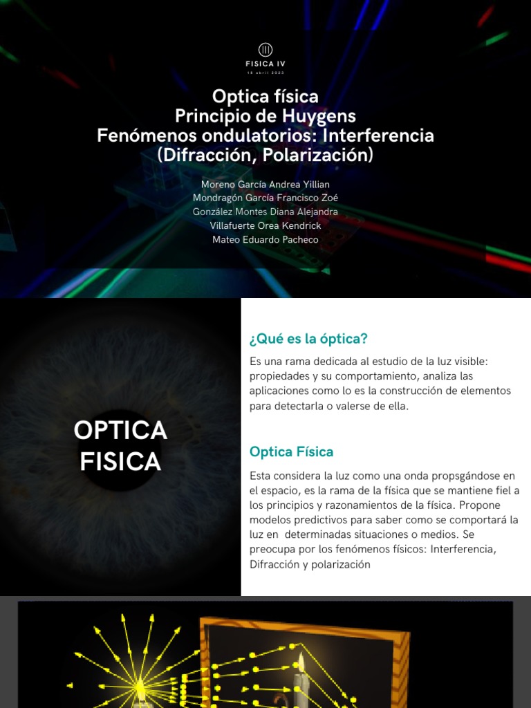 Óptica Física | PDF | Olas | Ligero