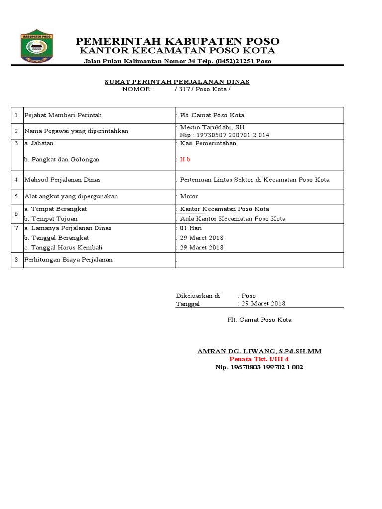 SPPD Bidan Desa | PDF