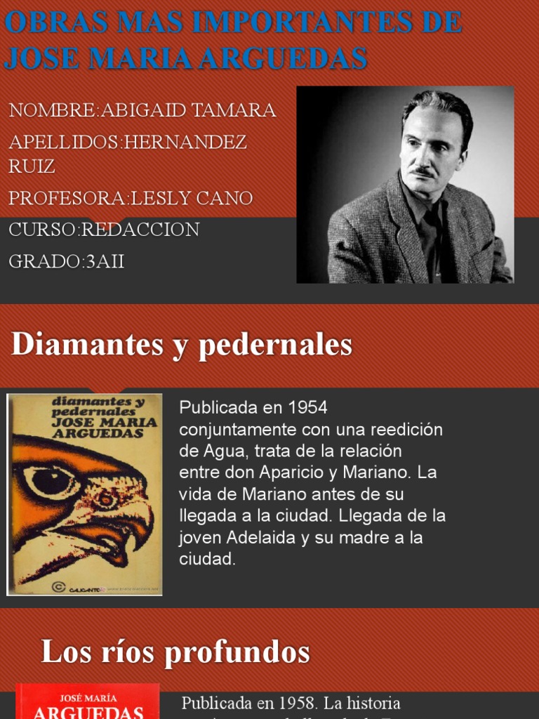 Obras Mas Importantes de Jose Maria Arguedas | PDF