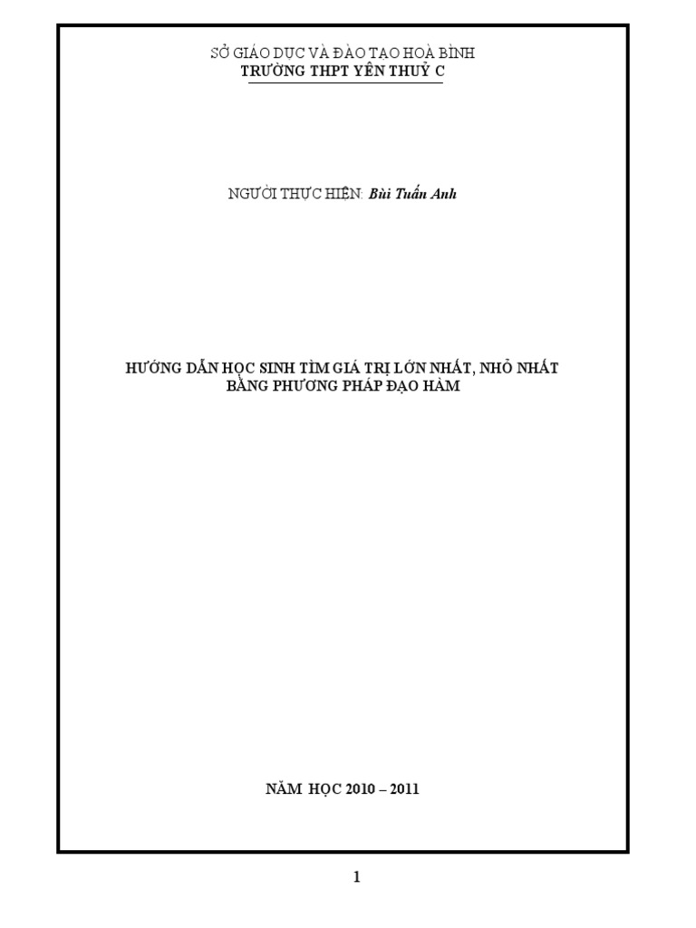 Ung Dung Dao Ham Tim Min Max | PDF