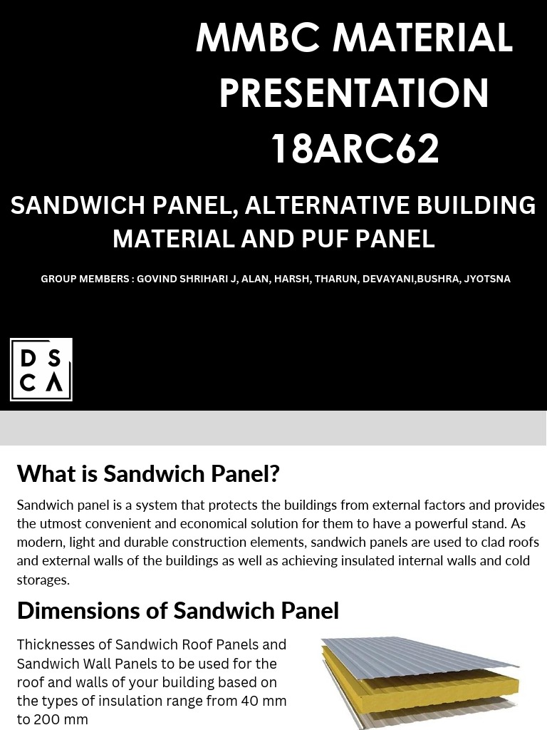 Sandwich Panel | PDF | Building Insulation | Wall