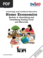 HE 6 Identifying and Classifying Sewing Tools and Materials | PDF ...