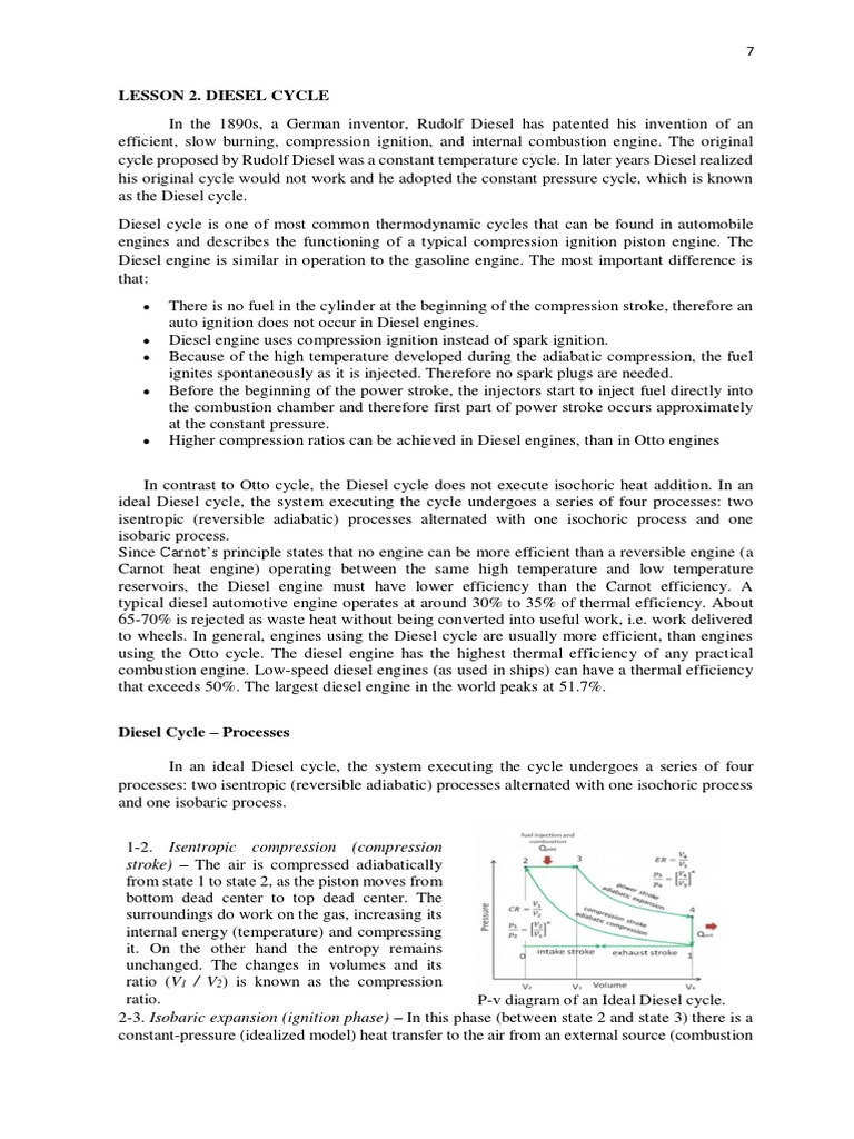 Lesson 2. Diesel Cycle | PDF