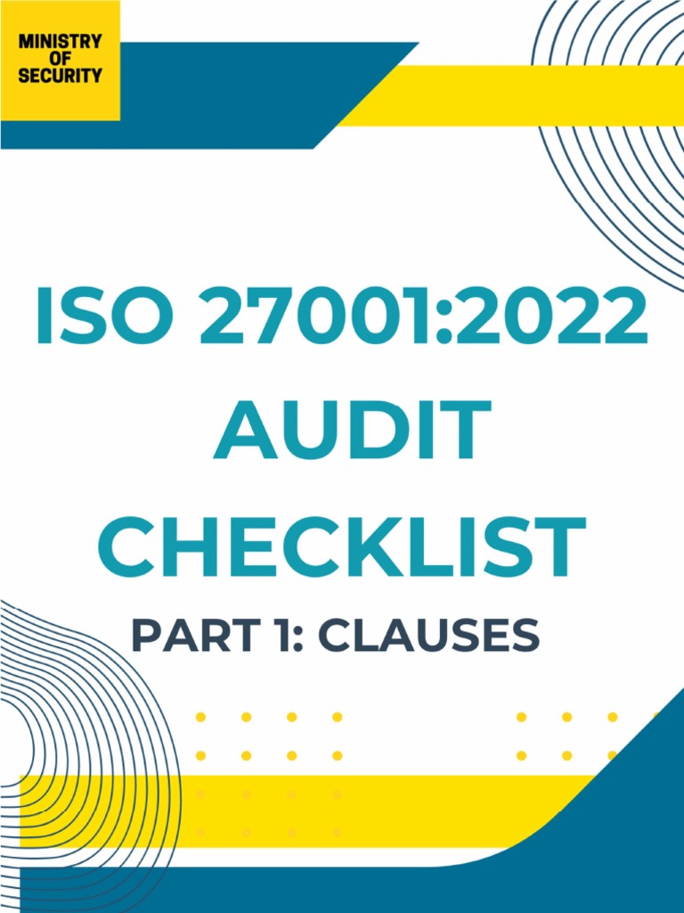 ISO 2700 - 2022 Audit Checklist | PDF | Information Security | Risk